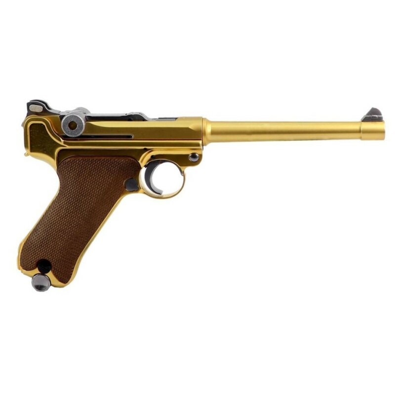 Pistola De Airsoft GBB We Luger P08 6"